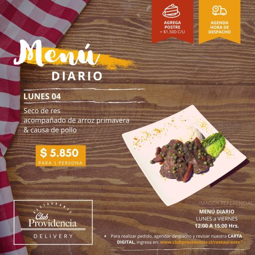 Inicio - Restaurante - Club Providencia
