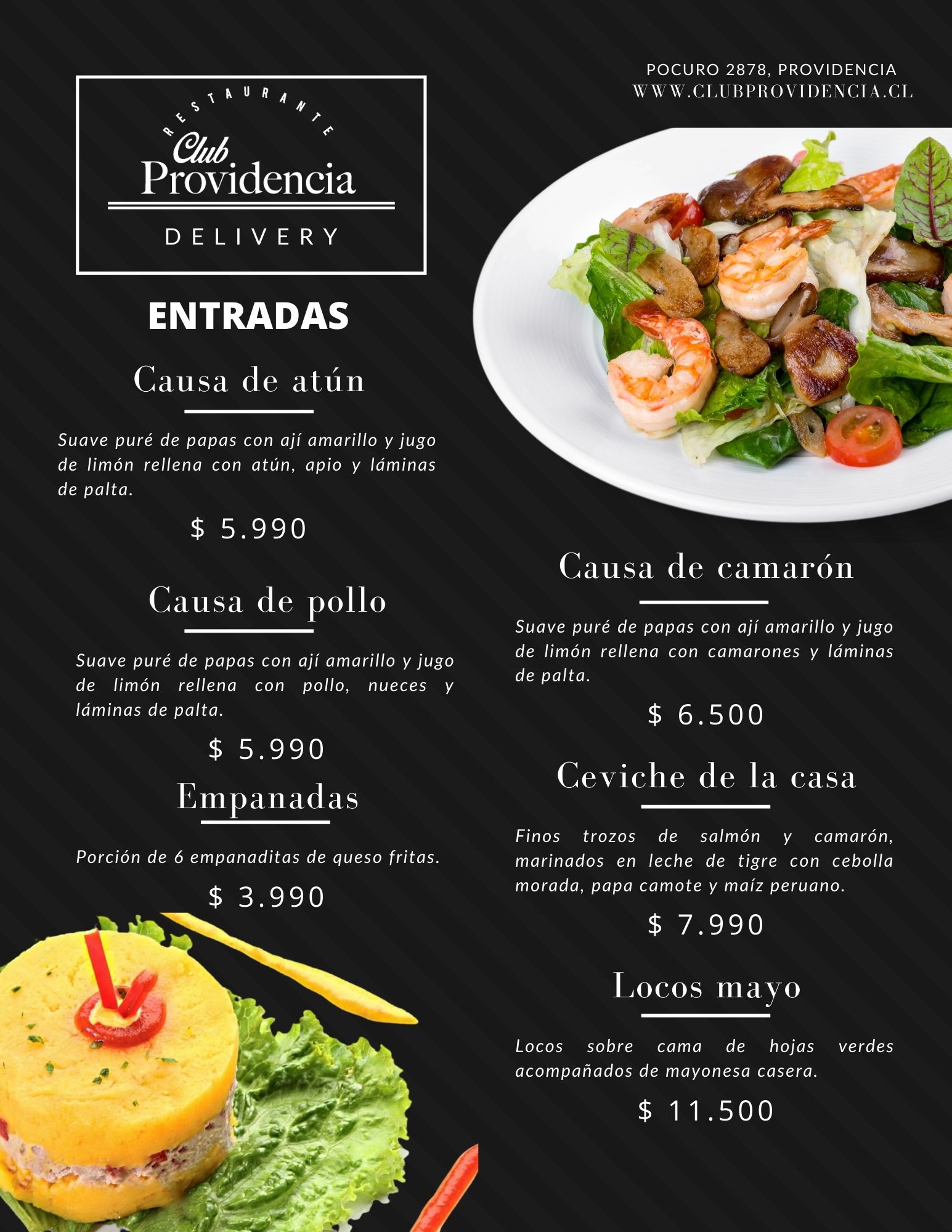 Inicio - Restaurante - Club Providencia
