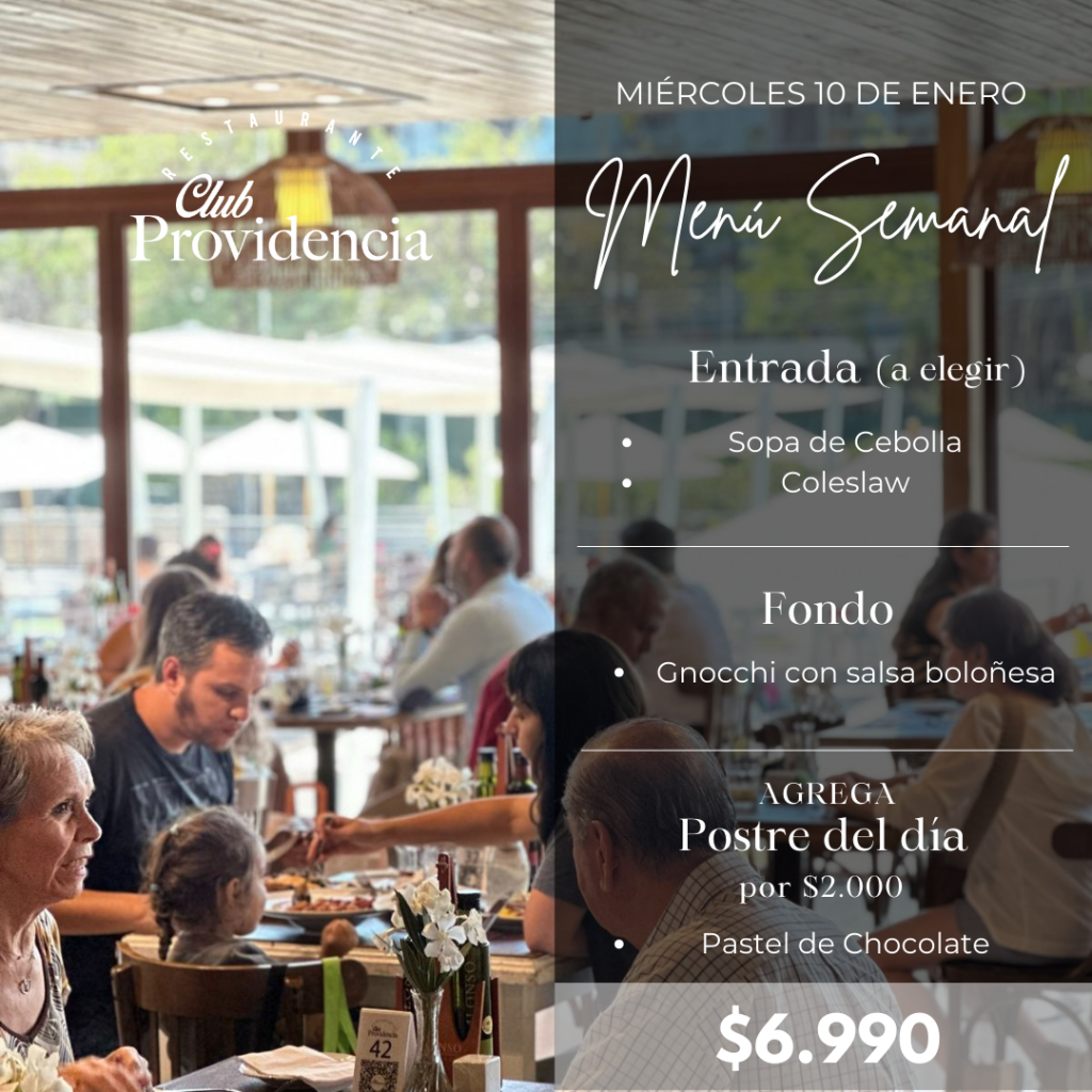 Reservas - Restaurante - Club Providencia