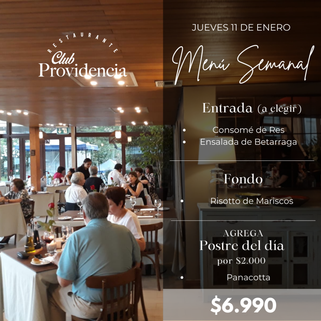 Reservas - Restaurante - Club Providencia