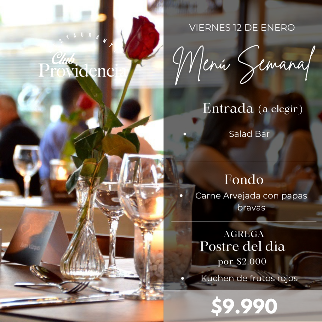 Reservas - Restaurante - Club Providencia