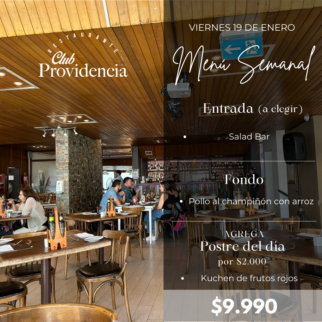 Reservas - Restaurante - Club Providencia