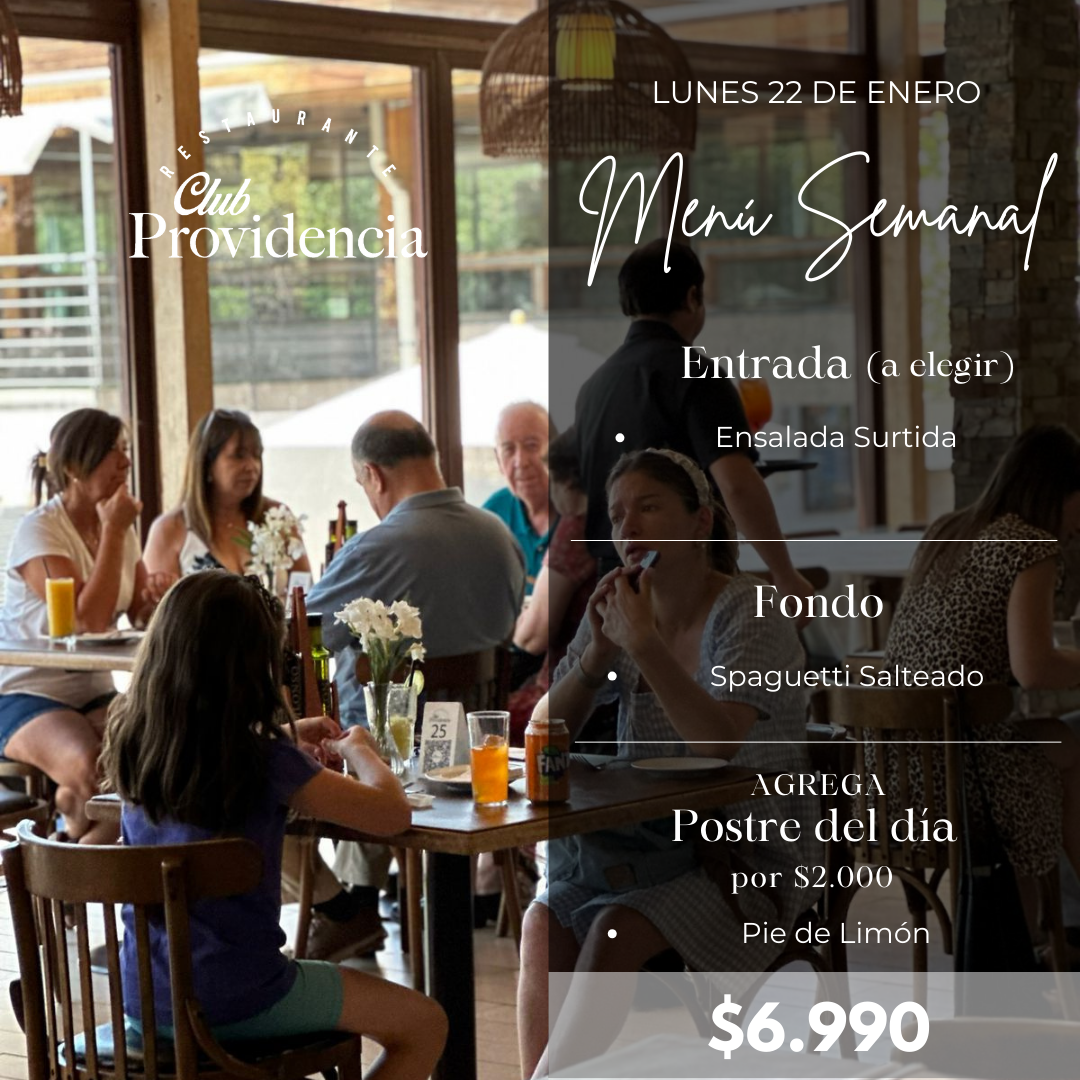 Reservas - Restaurante - Club Providencia