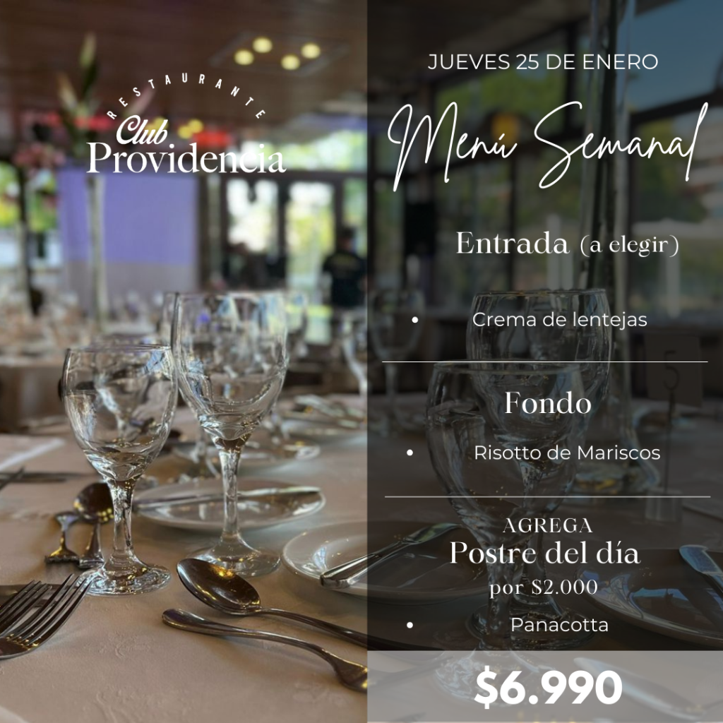 Reservas - Restaurante - Club Providencia
