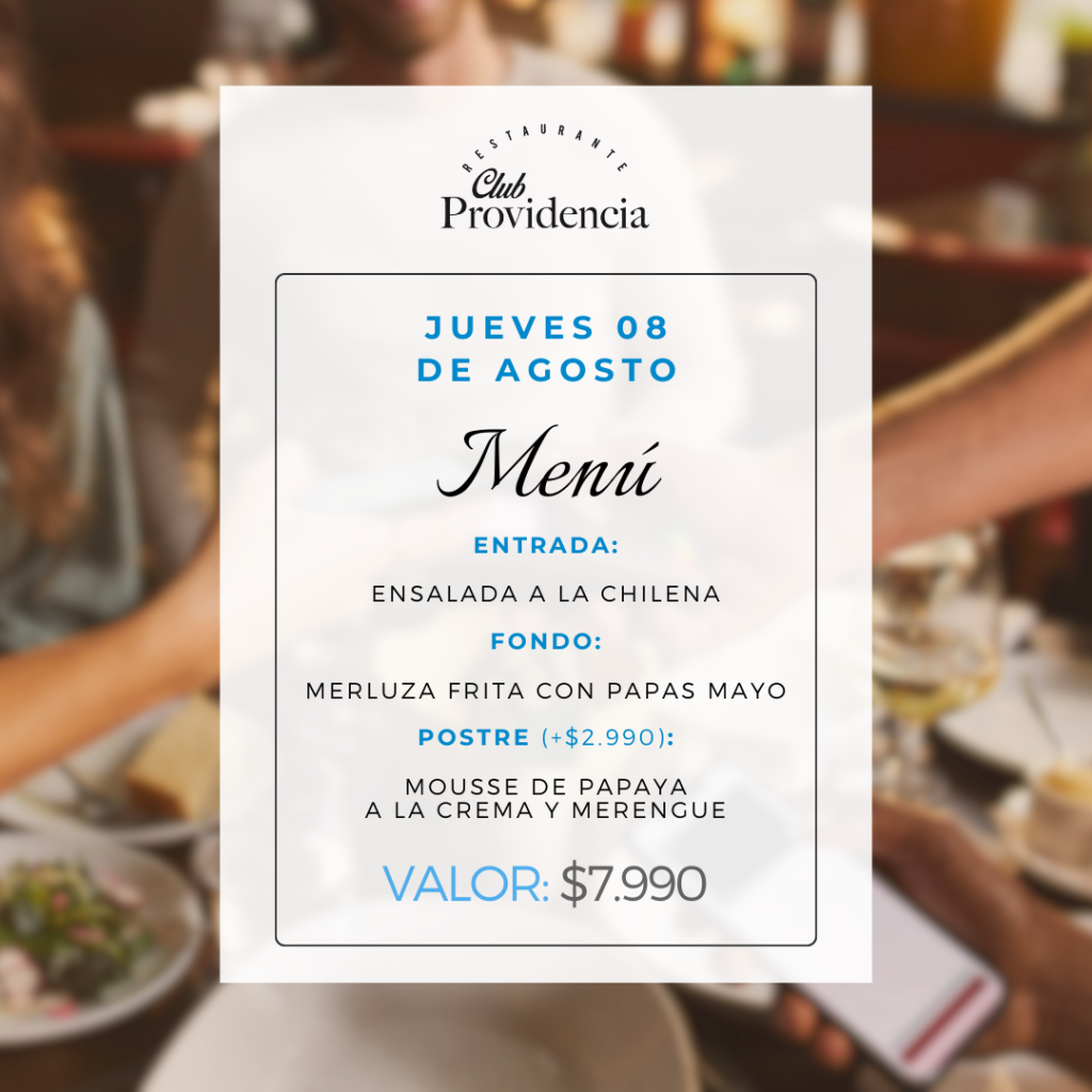 Inicio - Restaurante - Club Providencia